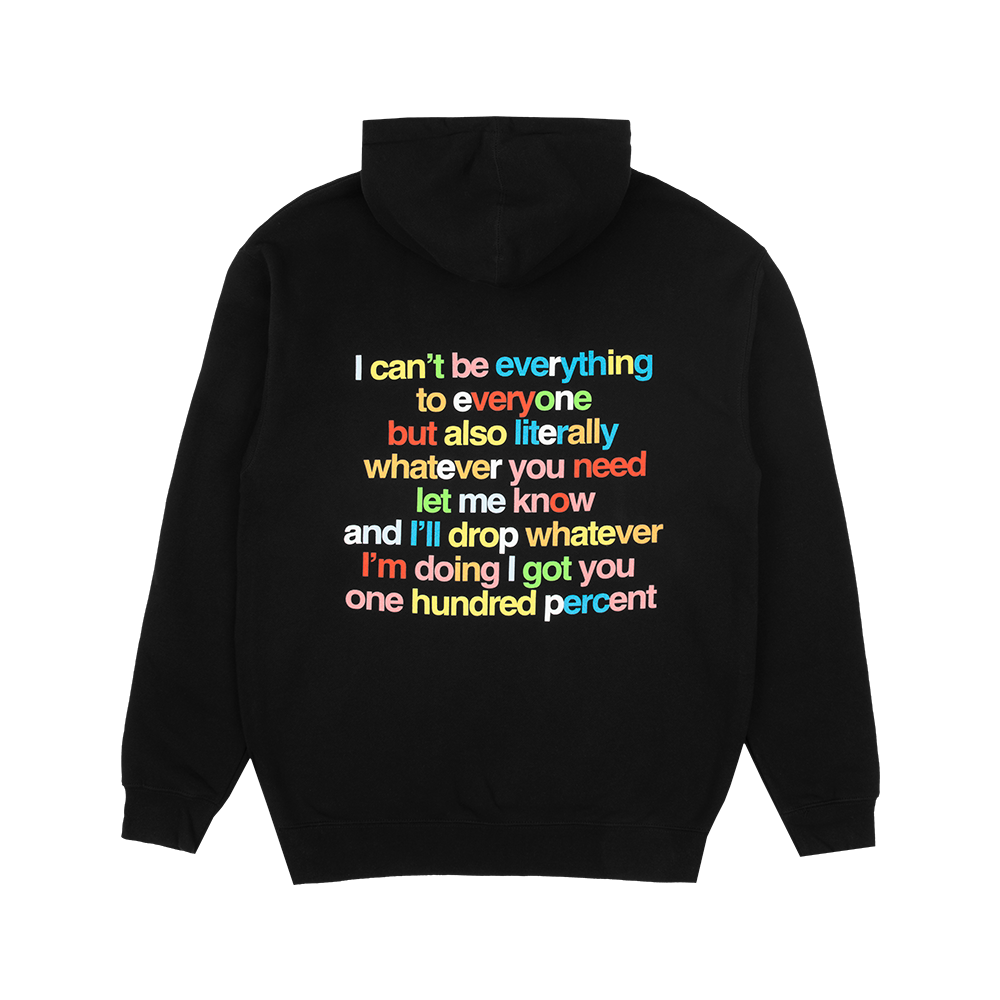 Everything to Everyone Hoodie Black - Reneé Rapp Official Store